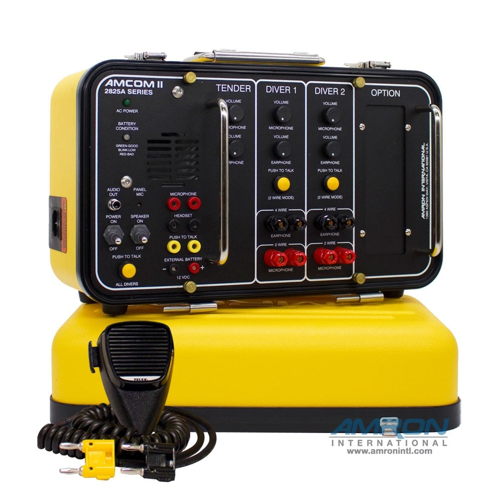 Amcom III Series 3-Diver Communicator Rechargeable Battery w/USA North ...