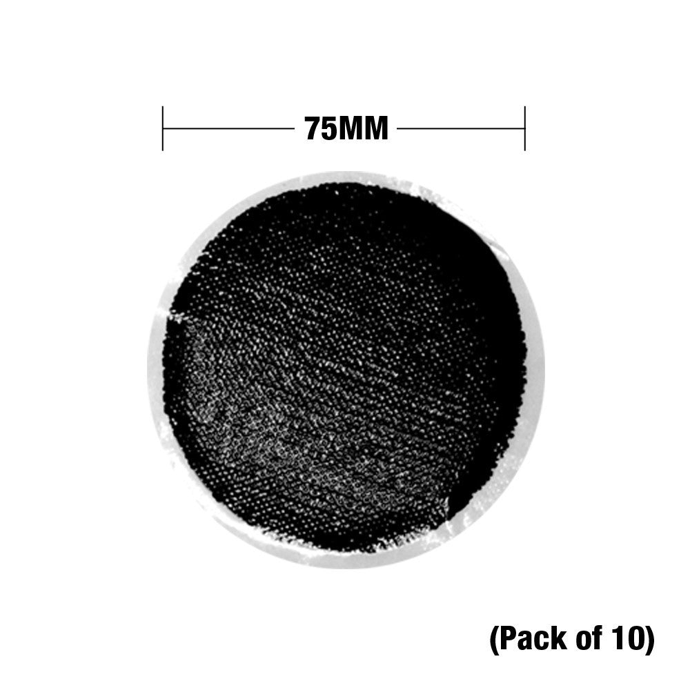 Viking Rubber Patches 75MM - Black (Pack of 10), For Pro / Protech / HD ...